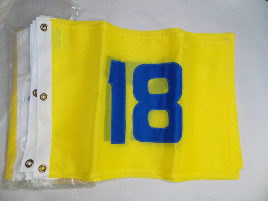 18 – New Standard Grommet Flags 1-18 Nylon Yellow & Blue - TurfNet ...